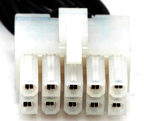 10 pin MiniFit Jr 5557-10 female connector @ Pinouts.ru